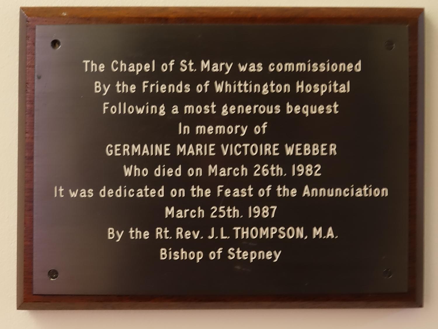 St Mary’s Chapel, Whittington Hospital, Highgate Hill, Archway « London ...